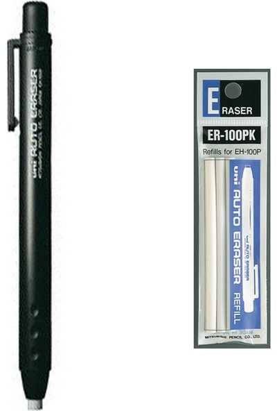 Uni Auto Eraser Kalem Silgi EH-100P ve Yedeği Uni Auto Eraser Kalem Silgi EH-100P ve Yedeği