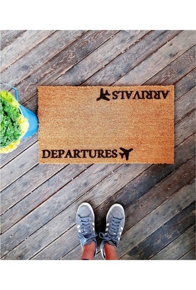 Lalavis Arrıvals Departures Paspas 40 x 70 cm