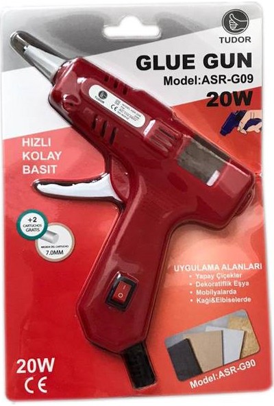 20W Silikon Hediyeli Kırmızı Slikon Tabancası