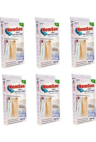 Saban 6 Adet Nemson Nem Alıcı Askılı Saban 6 Adet Nemson Nem Alıcı Askılı