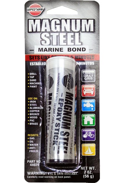 Versachem Magnum Steel Marine Bond - Suya Dayanıklı Epoksi Macun Versachem Magnum Steel Marine Bond - Suya Dayanıklı Epoksi Macun