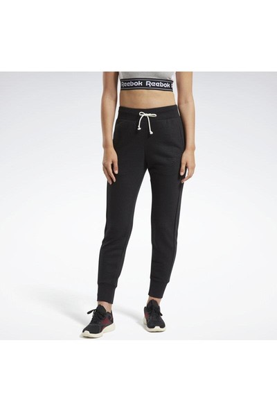 Reebok FU2232 Textured Logo Kadın Siyah Eşofman Altı Reebok FU2232 Textured Logo Kadın Siyah Eşofman Altı