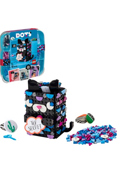 LEGO® DOTS Gizli Bölme 41924 - Çocuklar için Kendin Yap Dekoratif Kutu Oyuncak Kedi Yapım Seti (451 Parça) LEGO® DOTS Gizli Bölme 41924 - Çocuklar için Kendin Yap Dekoratif Kutu Oyuncak Kedi Yapım Seti (451 Parça)