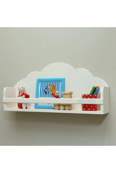 Jaju Baby Beyaz Bulut Raf / Kitaplık