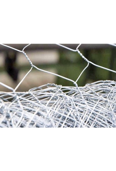 Ticaretjet 200 Cm, 7x7 Göz Aralıklı Örgülü Çit Teli 1,1 mm Kalınlığında