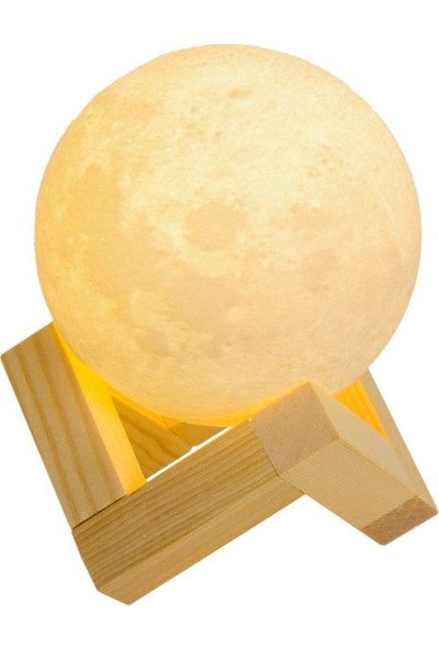Kl Light 3D Dekoratif Ay Lamba Soft Sarı Işık Kl Light 3D Dekoratif Ay Lamba Soft Sarı Işık