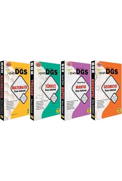 Tasarı Yayınları DGS Konu Anlatımlı 4 Kitap Set 2021 Tasarı Yayınları DGS Konu Anlatımlı 4 Kitap Set 2021