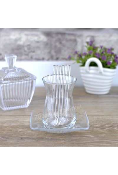 Bkm Cam Çay Kaşığı 12 Adet