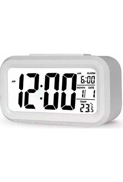 Coverzone Dijital Alarmlı LED Ekran Masa Saati