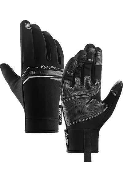 Buyfun Kışlık Unisex Rüzgar ve Su Geçirmez Bisiklet Eldiveni