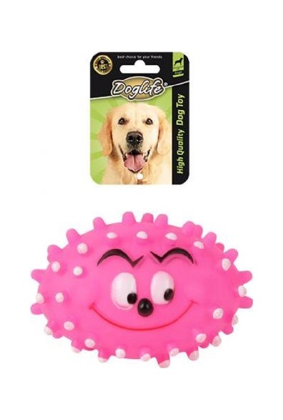 Doglife Köpekler Için Plastik Dikenli Yüz Oyuncak Doglife Köpekler Için Plastik Dikenli Yüz Oyuncak