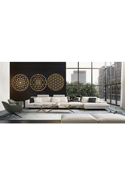Yücecengiz Metal Yaşam Çiçeği - Sri Yantra - Torus Metal Tablo Yücecengiz Metal Yaşam Çiçeği - Sri Yantra - Torus Metal Tablo