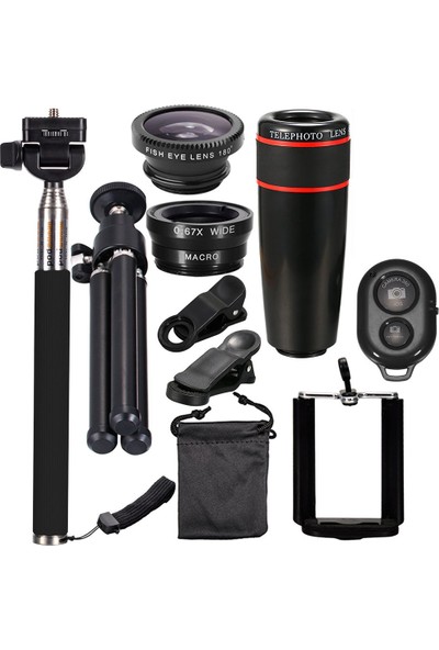 Buyfun 10'lu 8x Telefoto Cep Telefonu Lensi Evrensel Ayrılabilir (Yurt Dışından) Buyfun 10'lu 8x Telefoto Cep Telefonu Lensi Evrensel Ayrılabilir (Yurt Dışından)