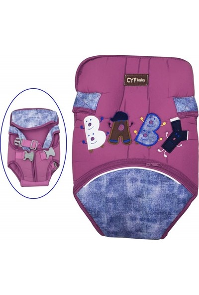 Cyf Baby Pembe Baby Nakışlı Bebek Kanguru K1380 Cyf Baby Pembe Baby Nakışlı Bebek Kanguru K1380
