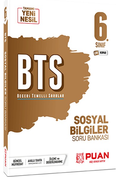 Puan Yayınları 6. Sınıf Sosyal Bilgiler Bts Soru Bankası