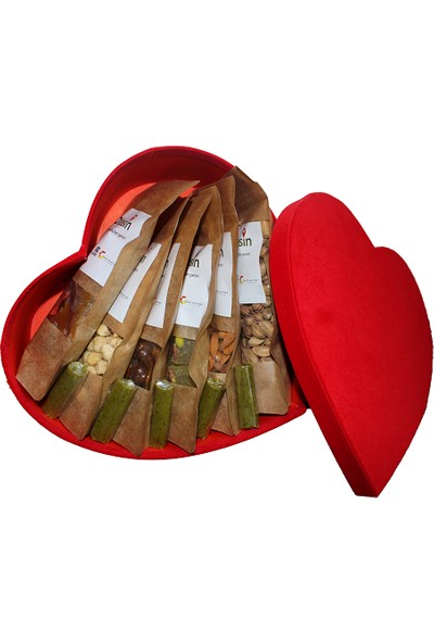 Anteptesin Kalbi Kutu Kuruyemiş 1,5 kg Sarma Antep Fıstıklı Ezme 5'li