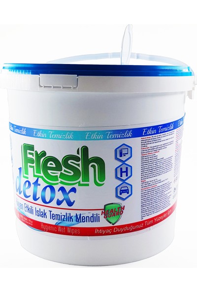 Fresh Detox Genel Kullanım Hijyenik Islak Kova Mendil 1000 Yaprak Fresh Detox Genel Kullanım Hijyenik Islak Kova Mendil 1000 Yaprak