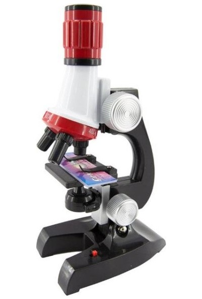 Yukka Siyah-Beyaz Çocuk Beceri Mikroskop