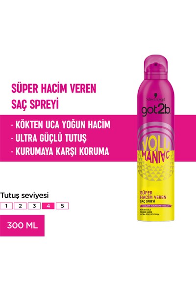got2b Volumaniac Sprey 300 ml got2b Volumaniac Sprey 300 ml