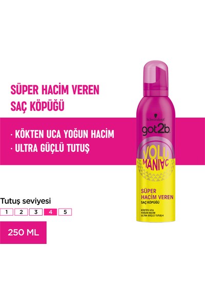 got2b Volumaniac Köpük 250 ml got2b Volumaniac Köpük 250 ml