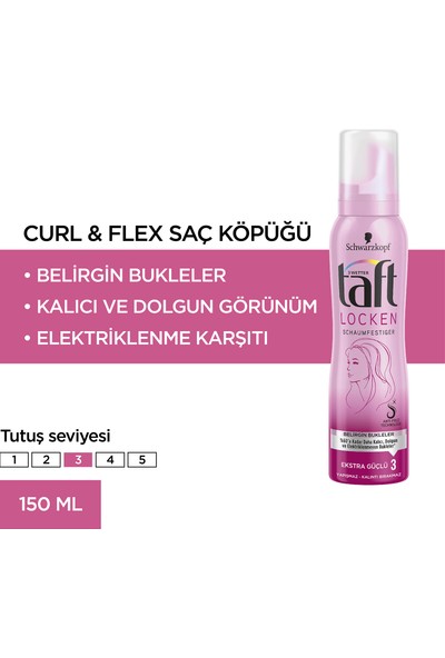 Taft Curl & Flex Köpük 150 ml