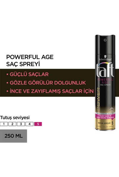 Taft Sprey Powerful Age 250Ml Taft Sprey Powerful Age 250Ml