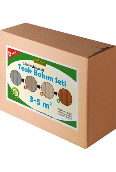 Gardinarium TEAK / Tik Bakım Seti (6 parça) 3 - 5 m2