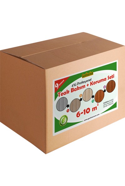 Gardinarium TEAK / Tik Bakım & Koruma Seti (9 parça) 6 - 10 m2