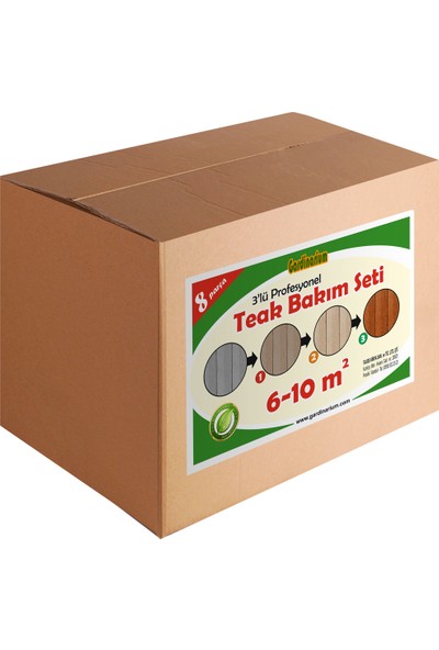 Gardinarium TEAK / Tik Bakım Seti (8 parça) 6 - 10 m2 Gardinarium TEAK / Tik Bakım Seti (8 parça) 6 - 10 m2