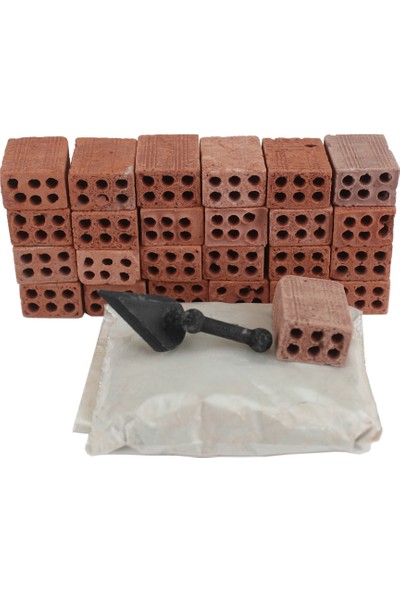 Okutan Hobi Montessori Eğtici Minyatür Tuğla Set 25 Adet