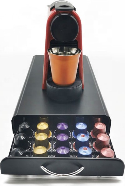 Nemtech Kapsül Kahve Standı Çekmeceli 50 Kapsul Kapasiteli Nespresso Jacobs Uyumlu Nemtech Kapsül Kahve Standı Çekmeceli 50 Kapsul Kapasiteli Nespresso Jacobs Uyumlu