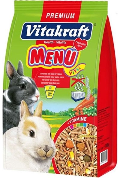 Vitakraft Menu Vital Tavşan Yemi 5 Adet x 1000 gr Vitakraft Menu Vital Tavşan Yemi 5 Adet x 1000 gr
