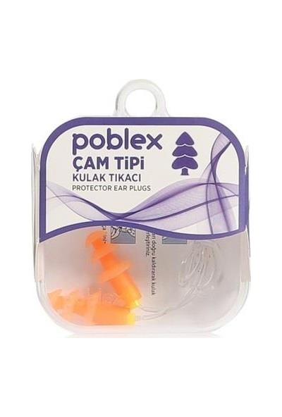 Poblex Çam Tipi Kulak Tıkacı 1 Çift (2 Adet ) Small Kutulu Poblex Çam Tipi Kulak Tıkacı 1 Çift (2 Adet ) Small Kutulu