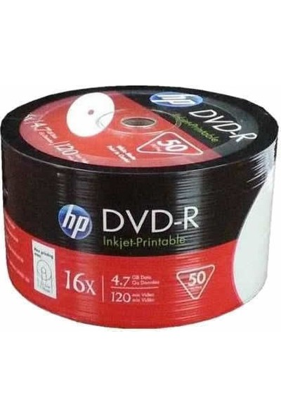 Hp 4.7 GB 120 Mın 16X 50'li Shrınk Paket DVD