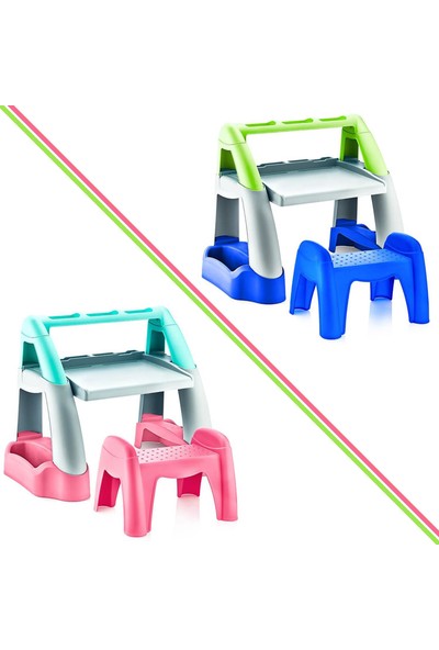 Faros Dali Çocuk Çalışma ve Aktivite Masası Tabureli Masa Seti Faros Dali Çocuk Çalışma ve Aktivite Masası Tabureli Masa Seti