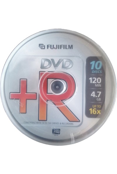 Fujifilm DVD+R 16X 4.7 GB C-Box - 10 Adet