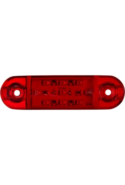 Trend Plus 9'lu Kırmızı Tombul Parmak LED 12-24 V (4 Adet)