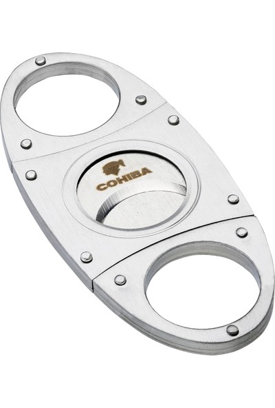 Cohiba Kutusunda Gri Vidalı Çelik Puro Makası RA61BY