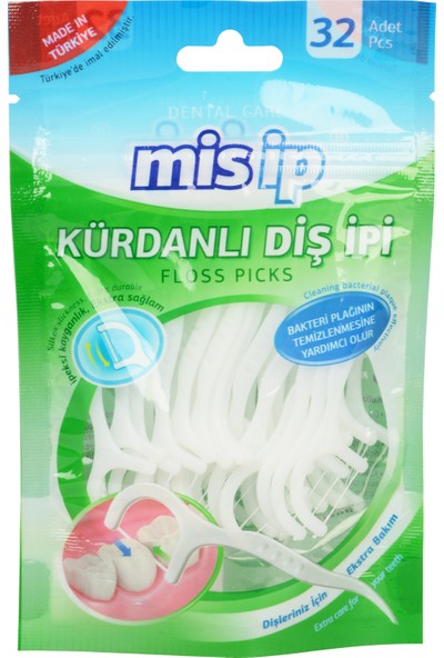 Misip Floss Picks Kürdanlı Diş İpi Misip Floss Picks Kürdanlı Diş İpi