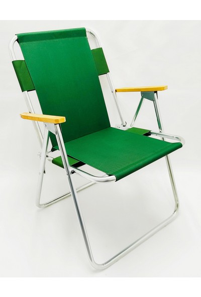 Hastunc Ahşap Kolçaklı Kamp Plaj Sandalyesi