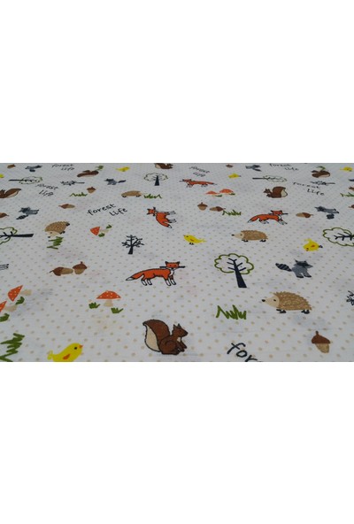 Bursa Kumaşçısı Orman Hayatı Müslin Kumaş