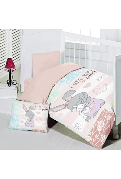 Maxstyle Pink Rabbit Bebek Nevresim Takımı