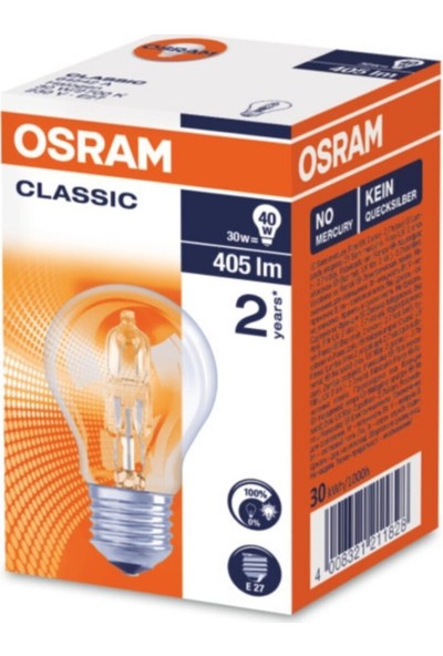 Osram 30W Halojen Ampul