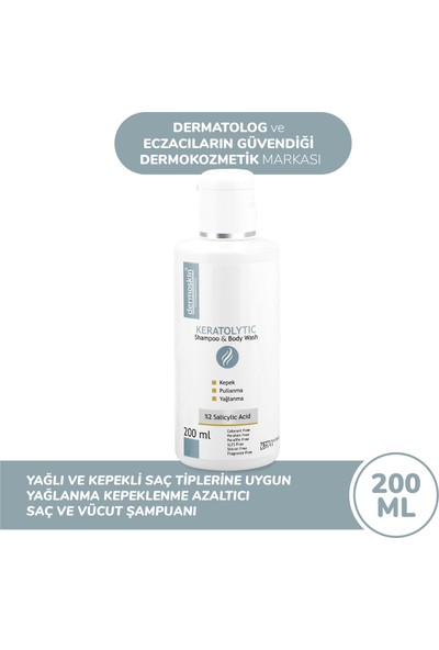 Dermoskin Keratolytic Shampoo & Body Wash 200 Ml