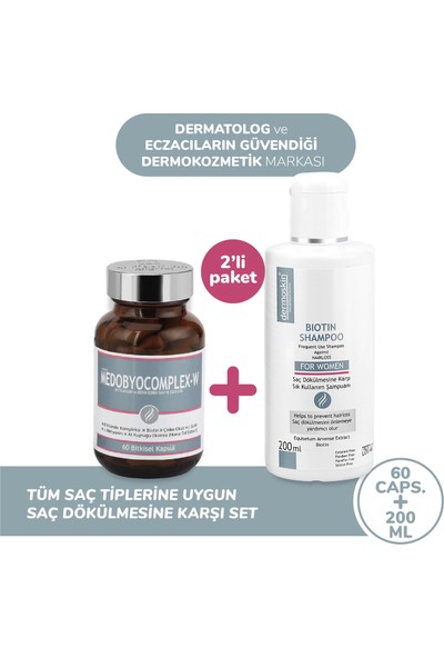 Dermoskin Medobiocomplex-K 60 Kapsül Bayan (Biotin