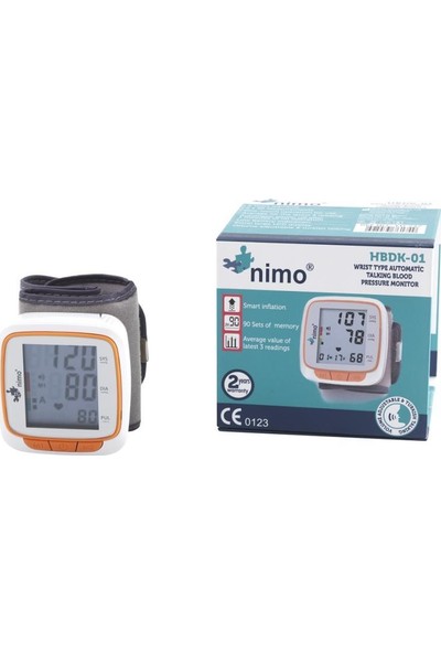 Nimo Hbdk-01 Bilekten Ölçer Konuşan Tansiyon Aleti Nimo Hbdk-01 Bilekten Ölçer Konuşan Tansiyon Aleti