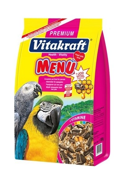 Vitakraft Menu Papağan Yemi 1000 gr x 5 Adet Vitakraft Menu Papağan Yemi 1000 gr x 5 Adet