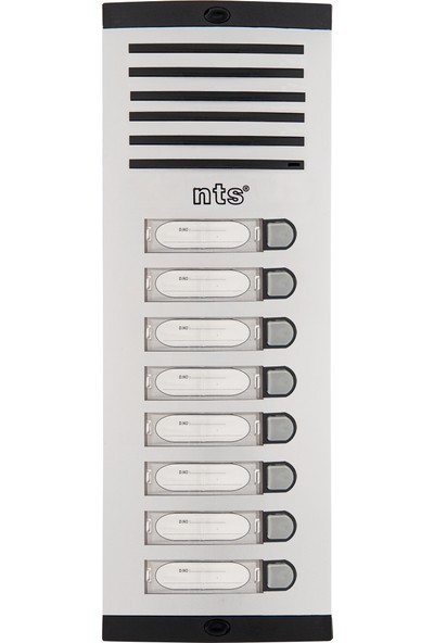 Nts 4008 Sesli Işıklı Fotoselli Tek Sıra Zil Butonu - 8'li