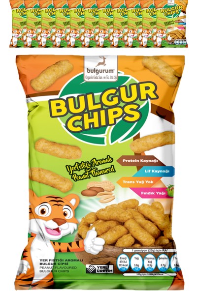 Bulgur Cips Yer Fıstıklı 35 gr. x 12 Adet Bulgur Cips Yer Fıstıklı 35 gr. x 12 Adet
