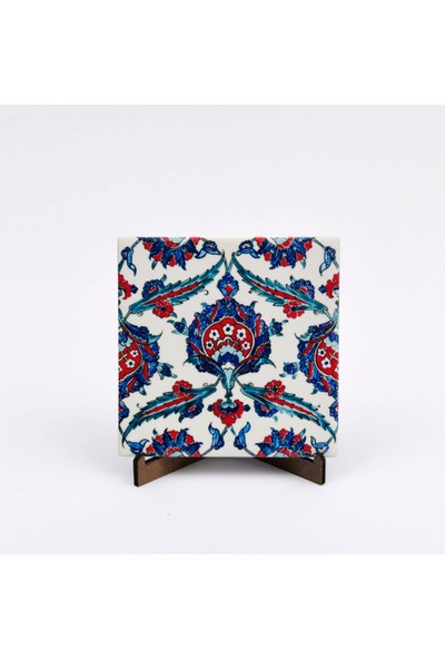 Anadolia Çini Motif Çiçek Desenli Seramik Pano